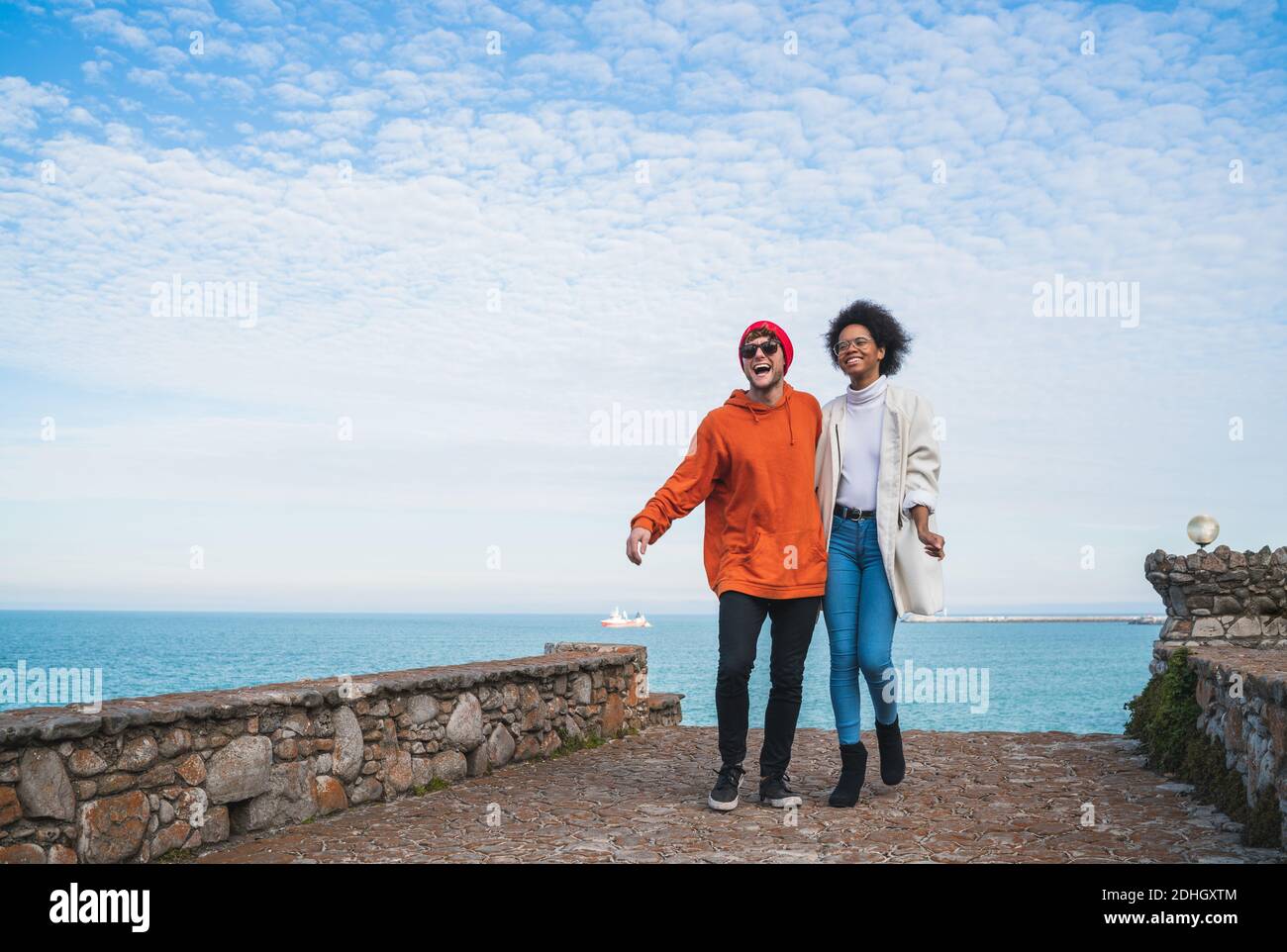 Two friends having fun together Stock Photo - Alamy