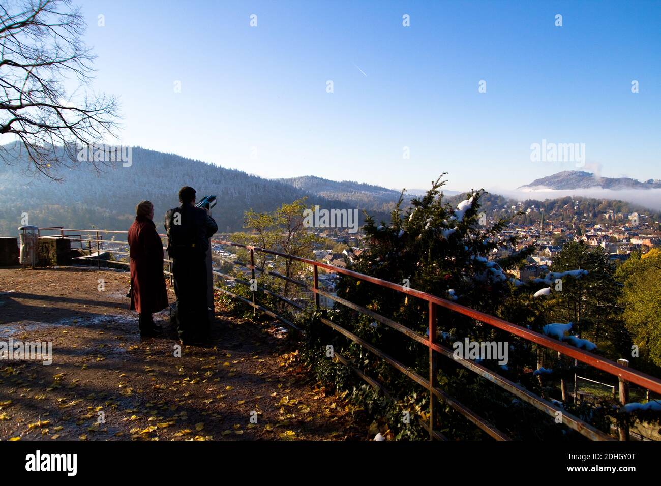 Freiburg im Breisgau, Germany - 11 09 2012: Man and woman observing ...