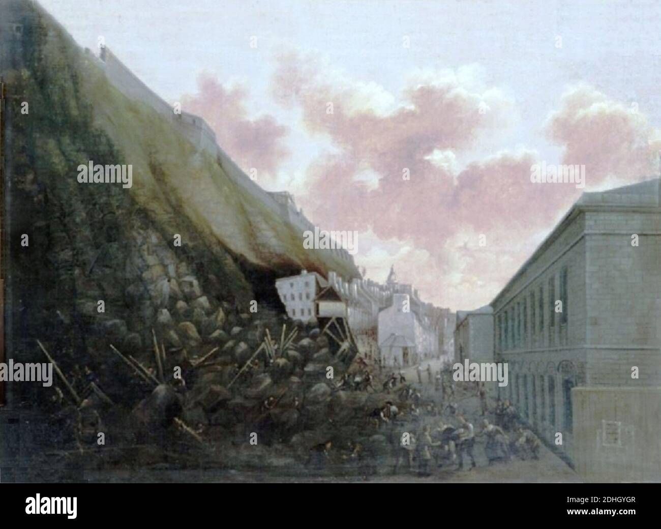 L eboulis du Cap-Diamant - 1841 - Joseph Legare Stock Photo - Alamy