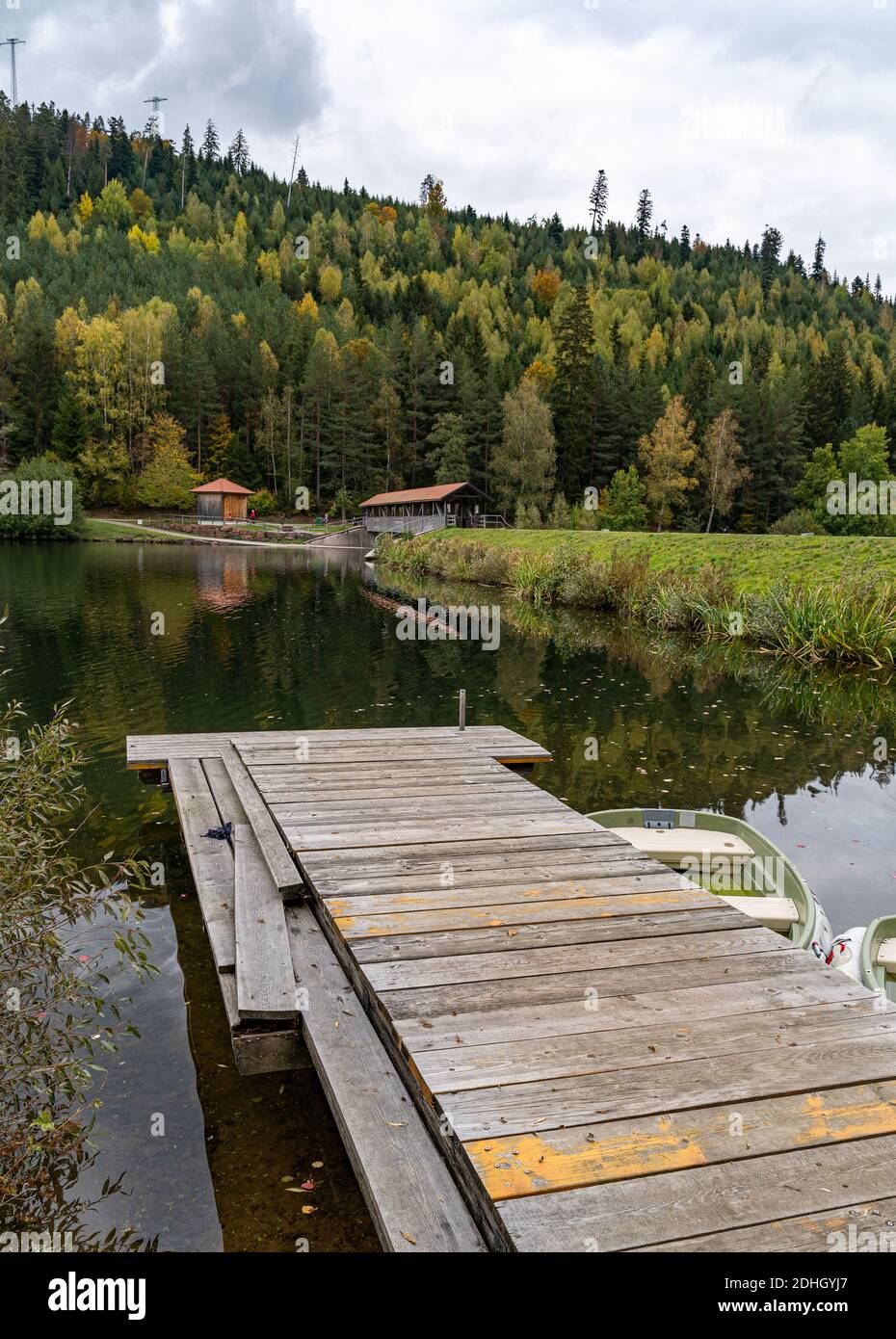 The Nagold Dam at the Nagold Valley, Black Forest, Germany Stock Photo ...