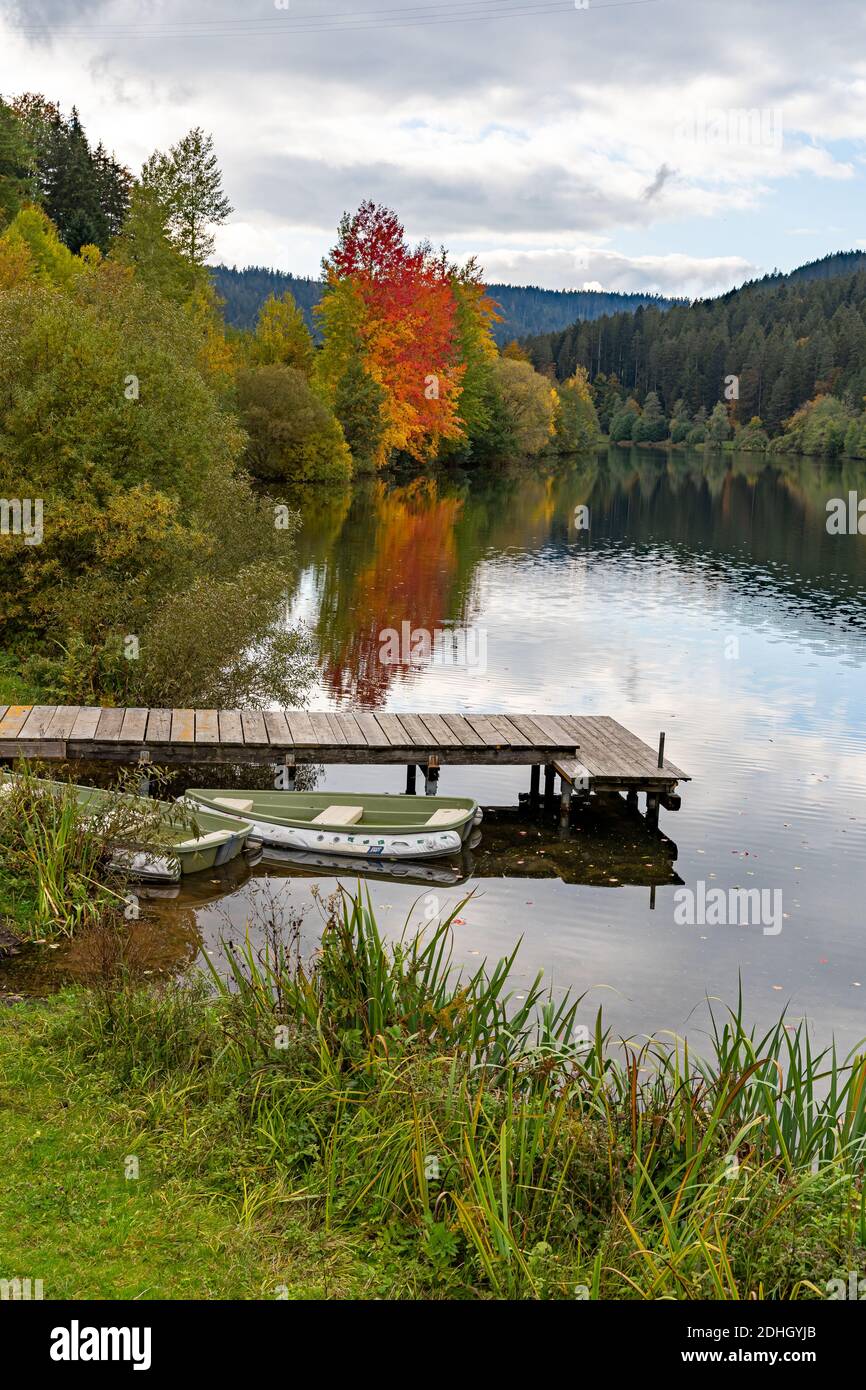 The Nagold Dam at the Nagold Valley, Black Forest, Germany Stock Photo ...