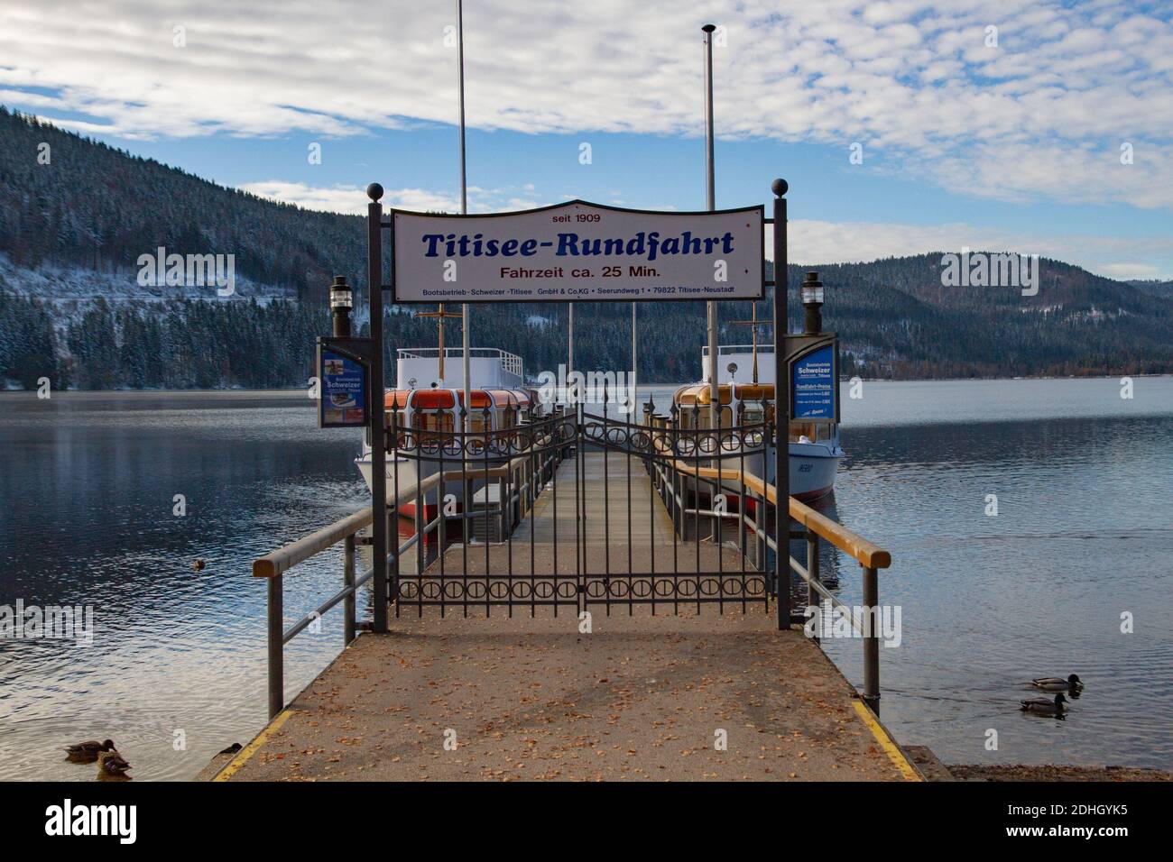 Titisee-Neustadt, Germany - 10 30 2012: Scenic veiw of Titisee Lake on ...