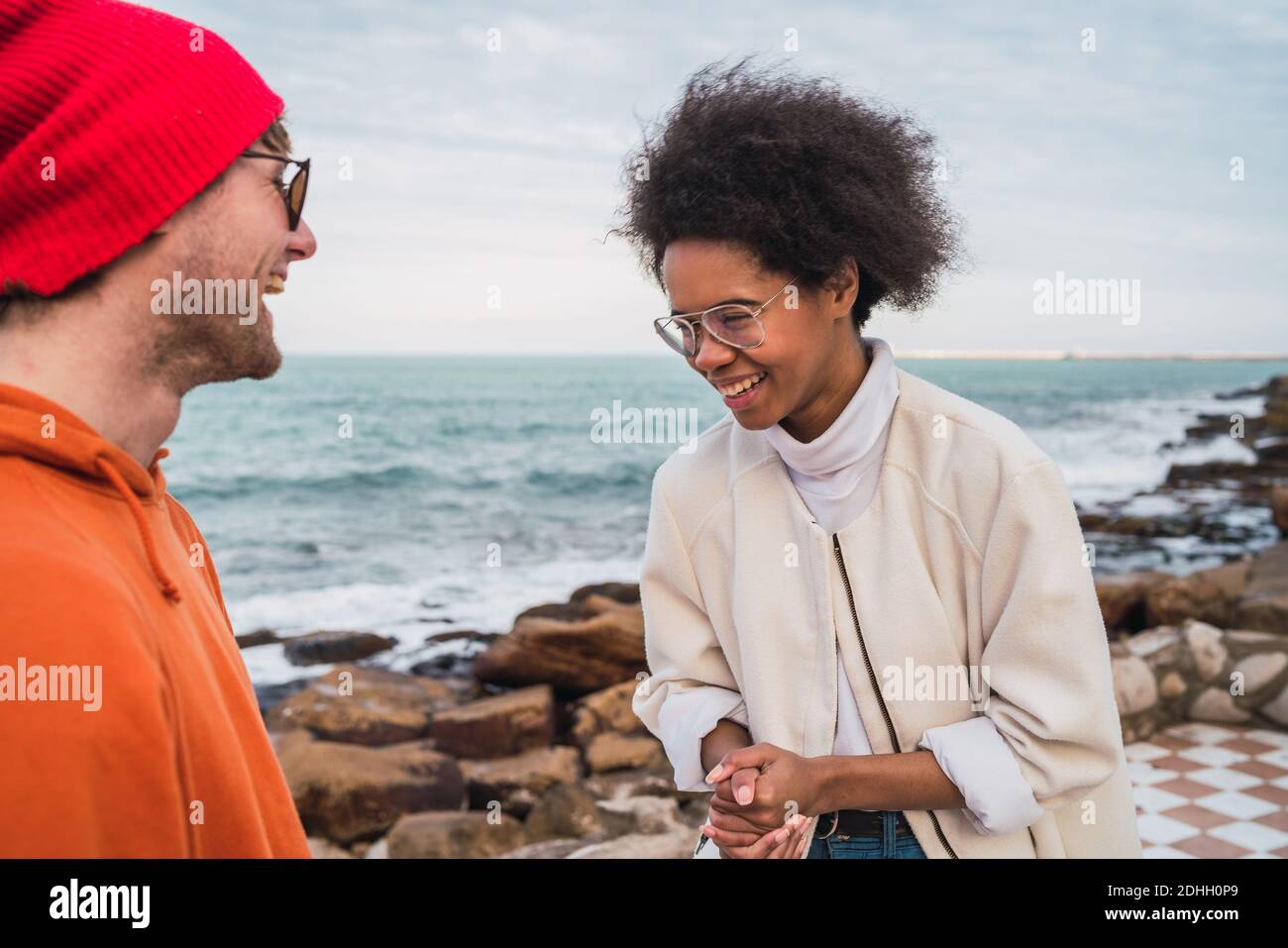 Two friends having fun together Stock Photo - Alamy