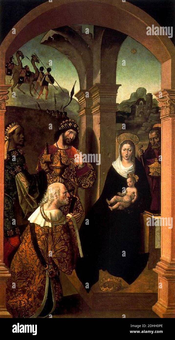 La Adoración de los Reyes Magos, de Alejo Fernández (Catedral de ...