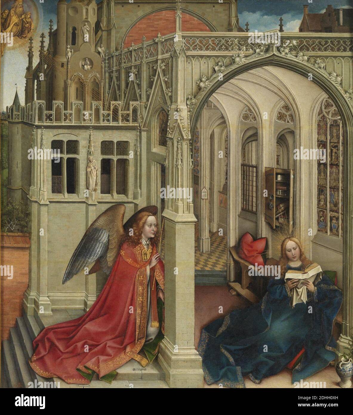 La Anunciación, por Robert Campin Stock Photo - Alamy