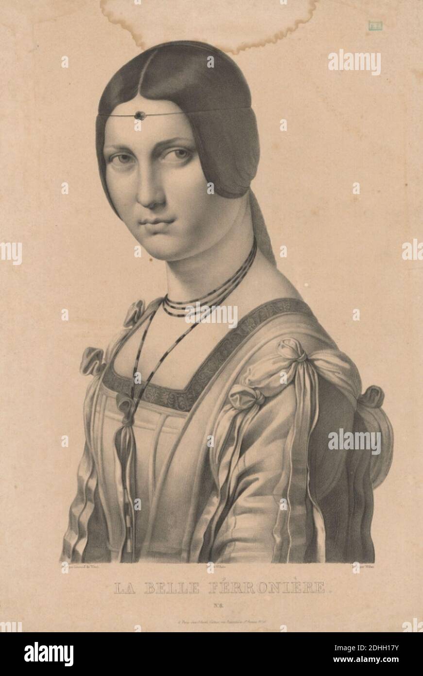 La belle ferroniere henrik weber leonardo da vinci Stock Photo - Alamy