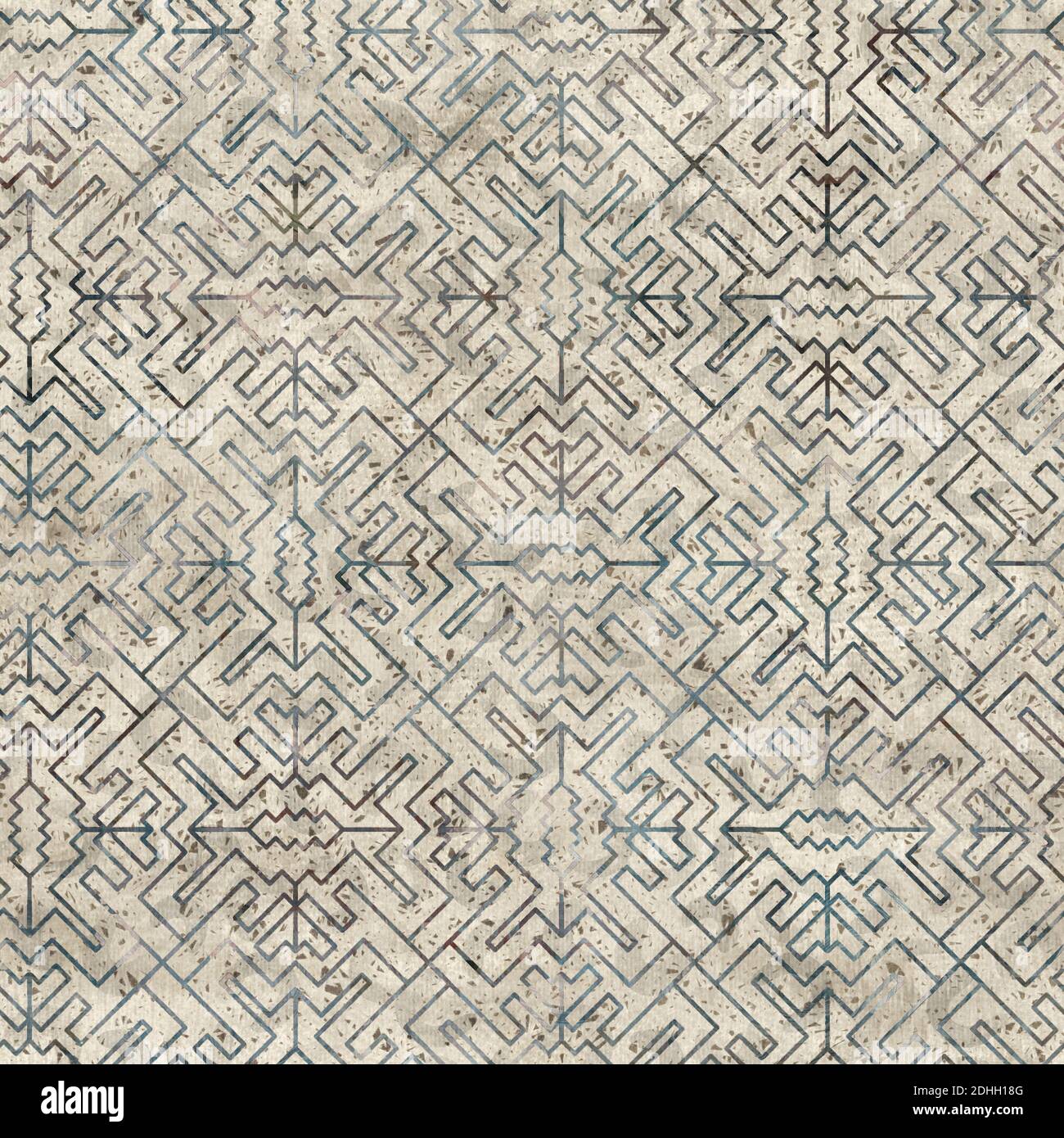 Chic formal grungy geo texture seamless pattern Stock Photo - Alamy