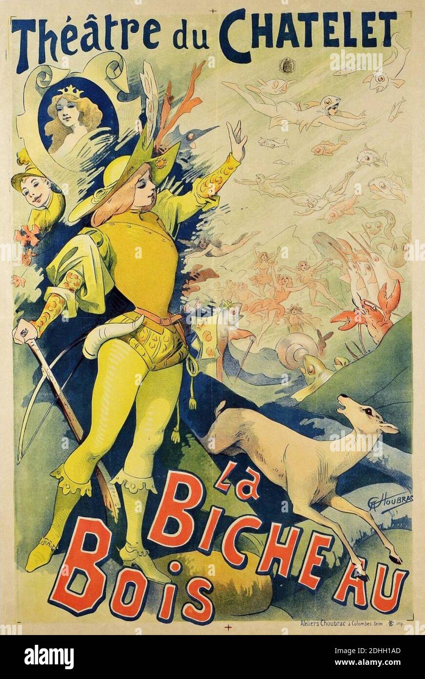 La Biche au bois, Alfred Choubrac Stock Photo - Alamy