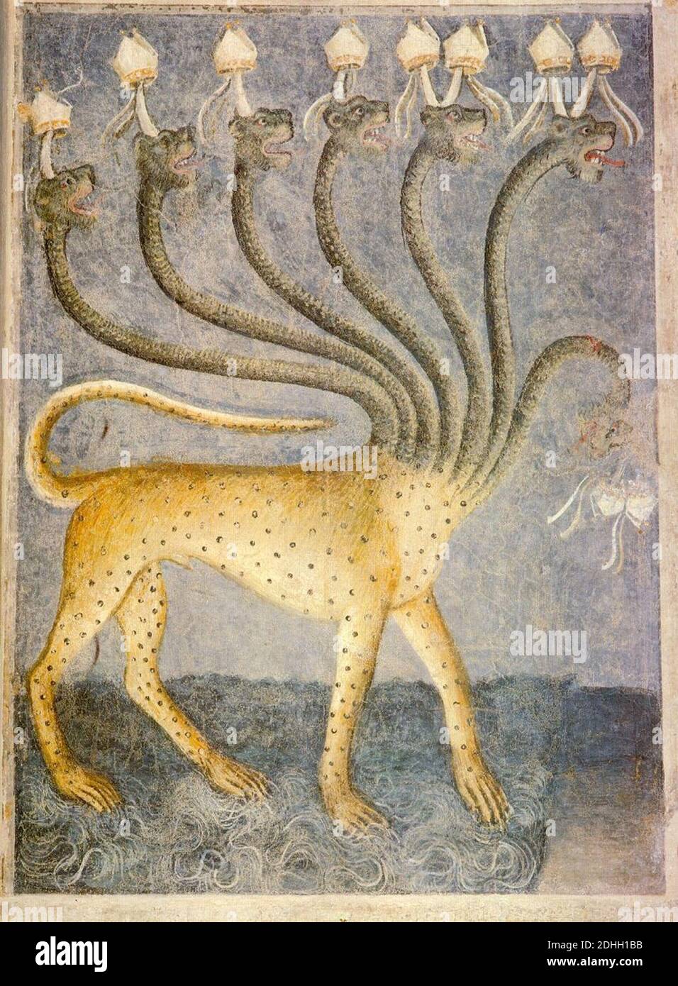 La bestia che sale dal mare, Battistero di Padova Stock Photo - Alamy