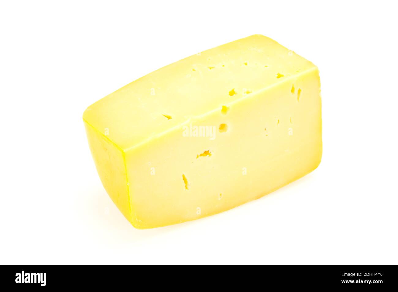 Swiss Hard yellow tasty cheese brick Stock Photo - Alamy