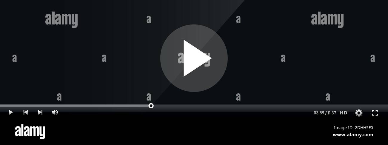 Video and Media Player Interface Template - Vector illustration Stock Vector Image & Art - Alamy