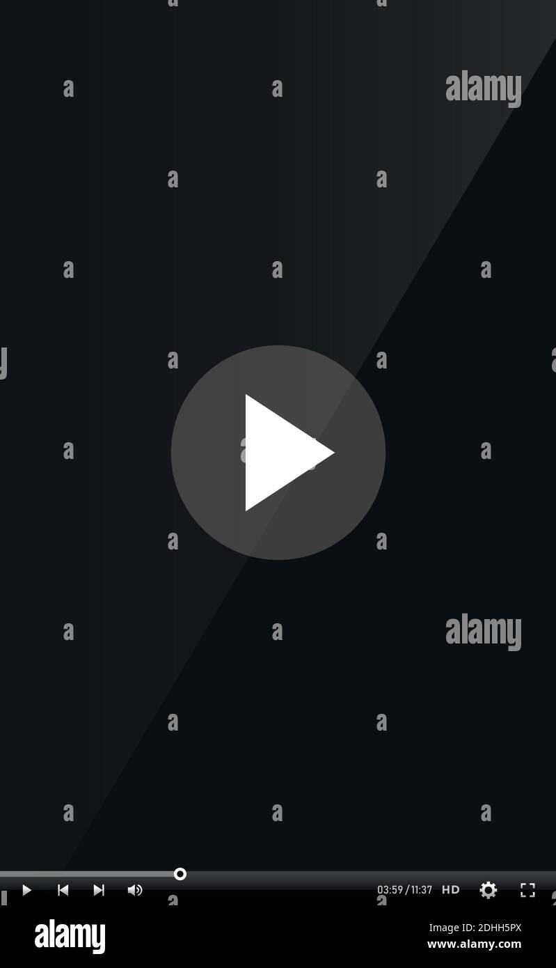 Video and Media Player Interface Template - Vector illustration Stock Vector Image & Art - Alamy