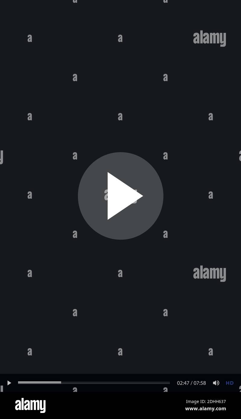 Video and Media Player Interface Template - Vector illustration Stock Vector Image & Art - Alamy