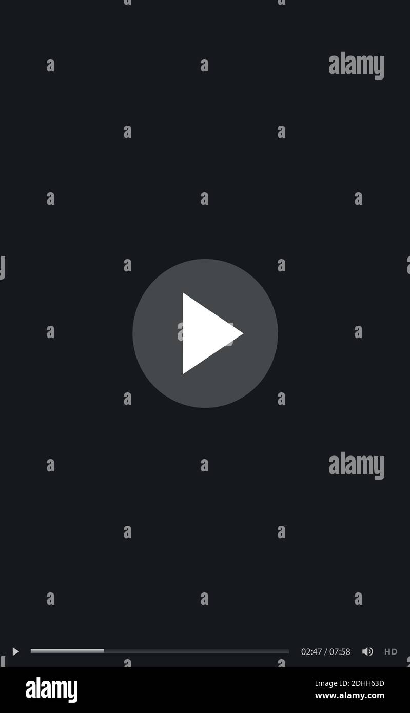 Video and Media Player Interface Template - Vector illustration Stock ...