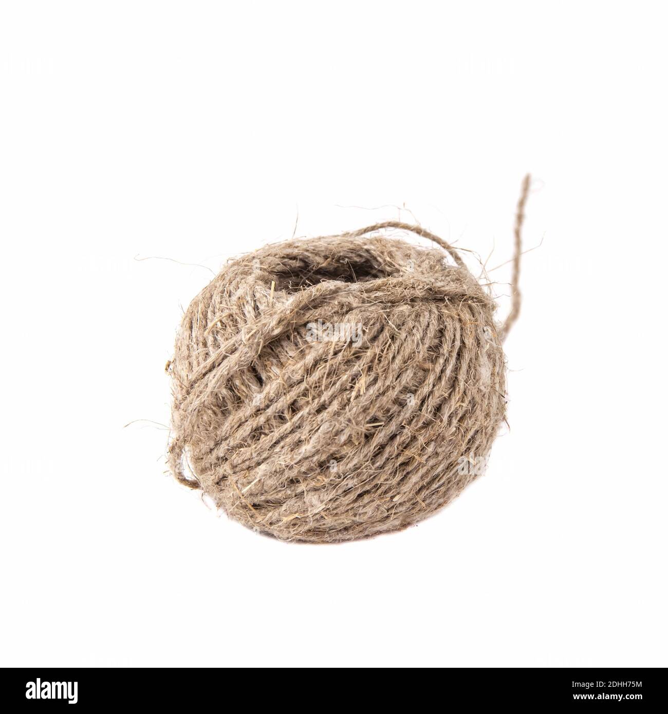 A ball of string isolated on a white background Stock Photo - Alamy