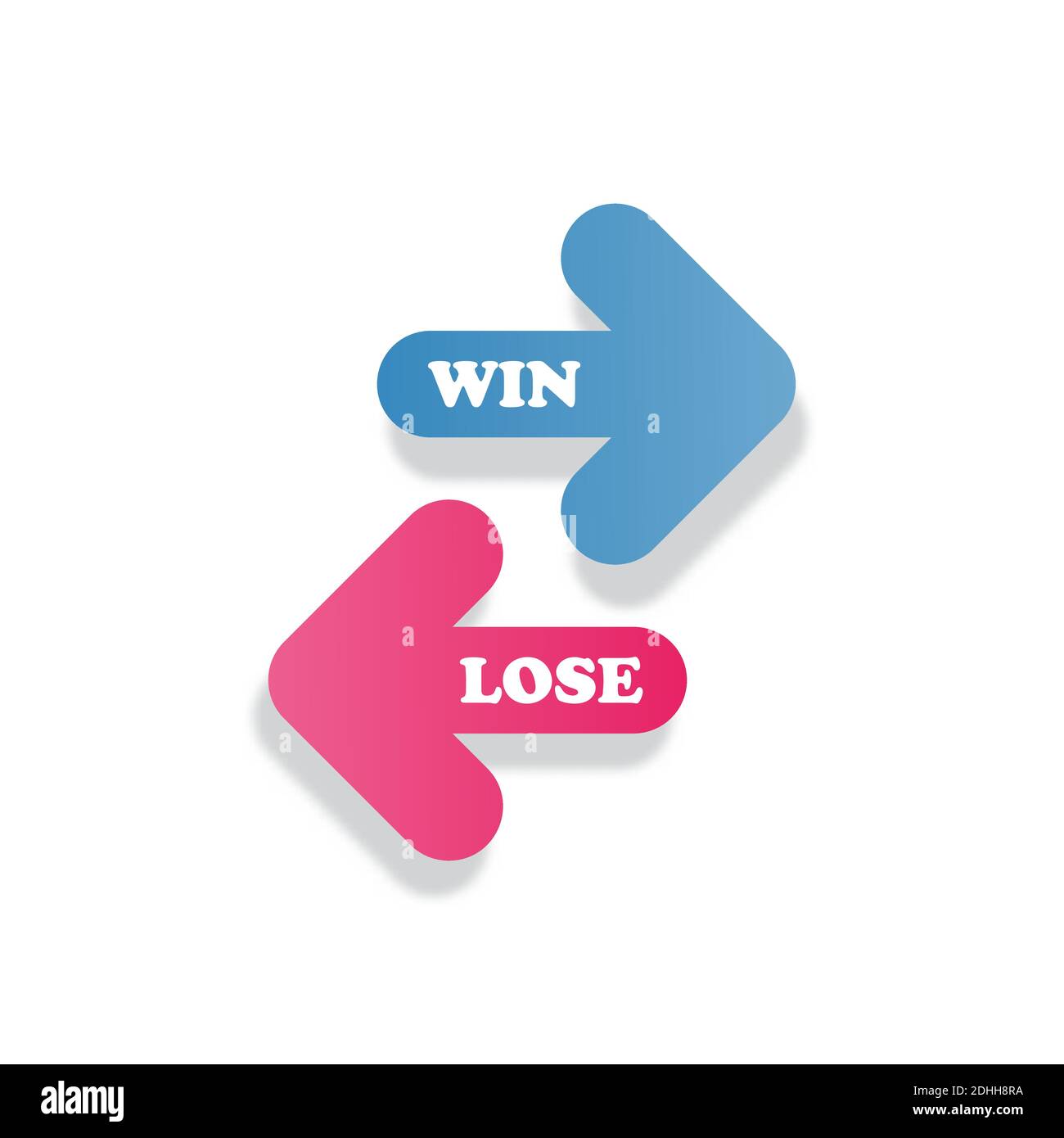 Pink arrow in the road Stock Vector Images - Alamy