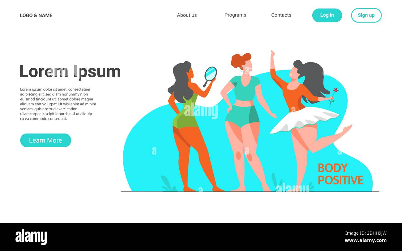 Body Positive Vector Vectors High Resolution Stock Photography and ...