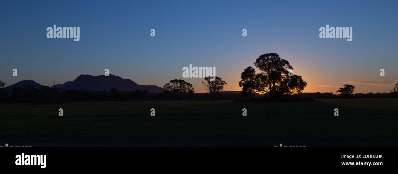 Sunset in the Stirling Range National Park, Western Australia Stock ...