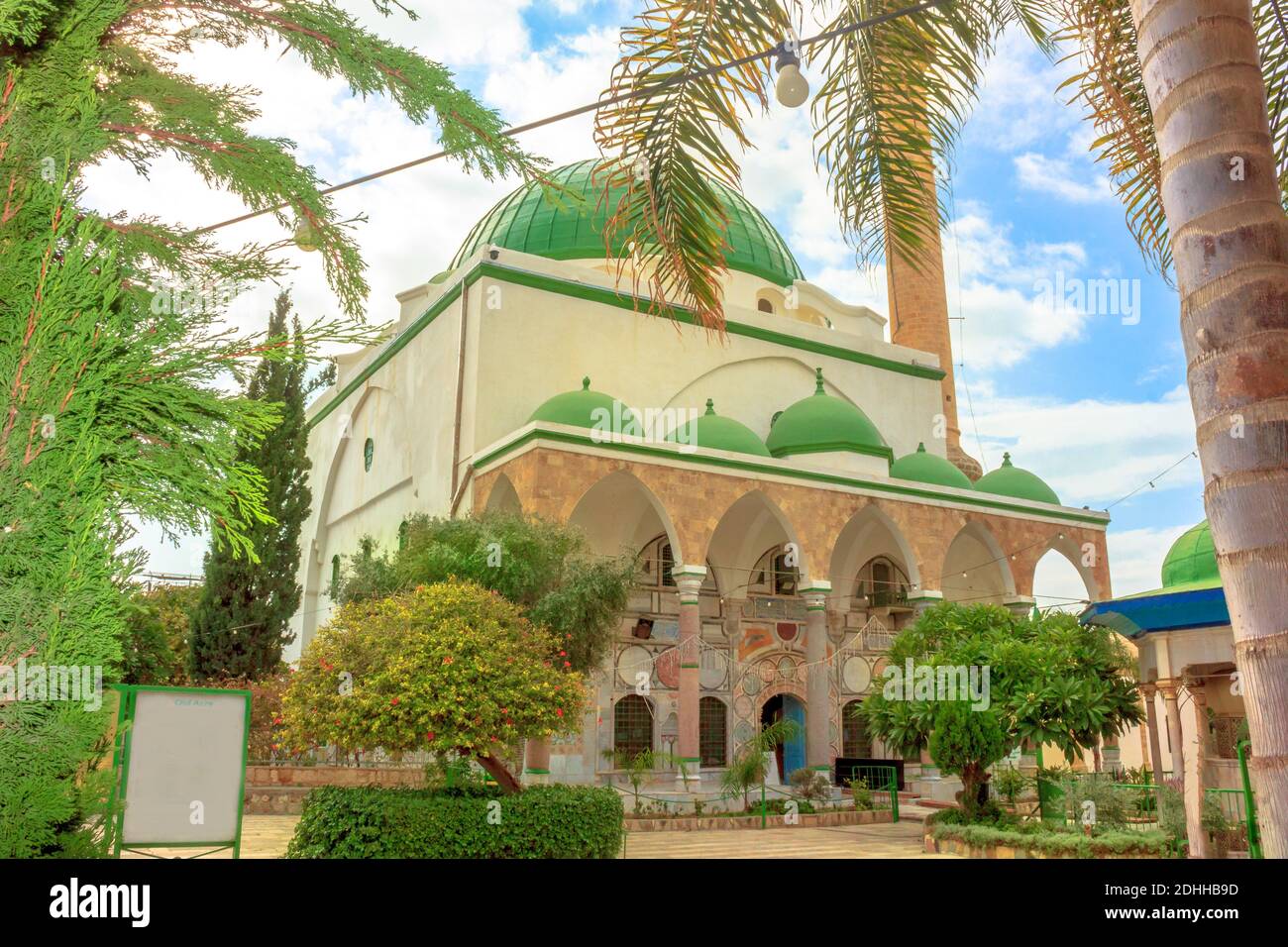 Al-Jazzar Mosque of Israel in the old city of Acre or Akko town ...