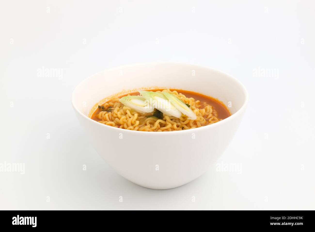 Ramen in bowl on white background Stock Photo - Alamy