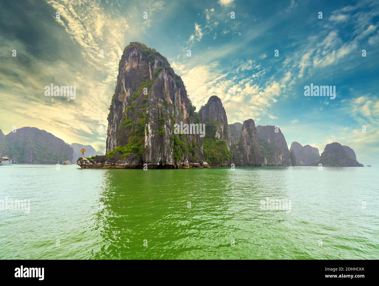 Dreamy Scenic Among The Rocks Of Halong Bay Vietnam This Is The