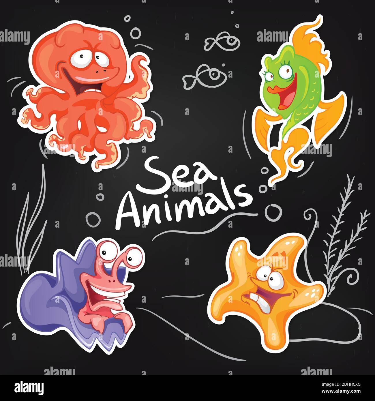 Aqua aquarium Stock Vector Images - Alamy