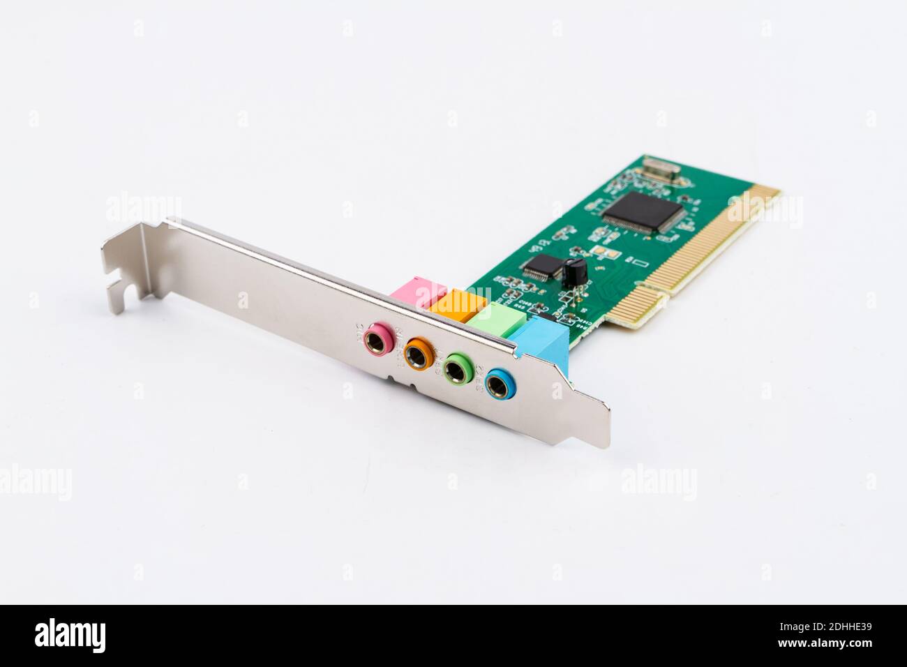colorful sound card for computer Stock Photo - Alamy