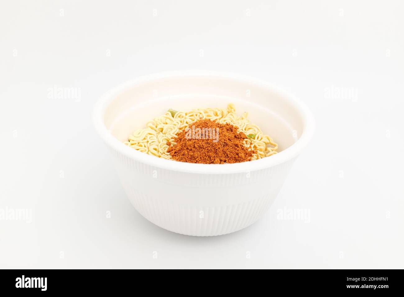 Instant cup ramen on white background Stock Photo - Alamy