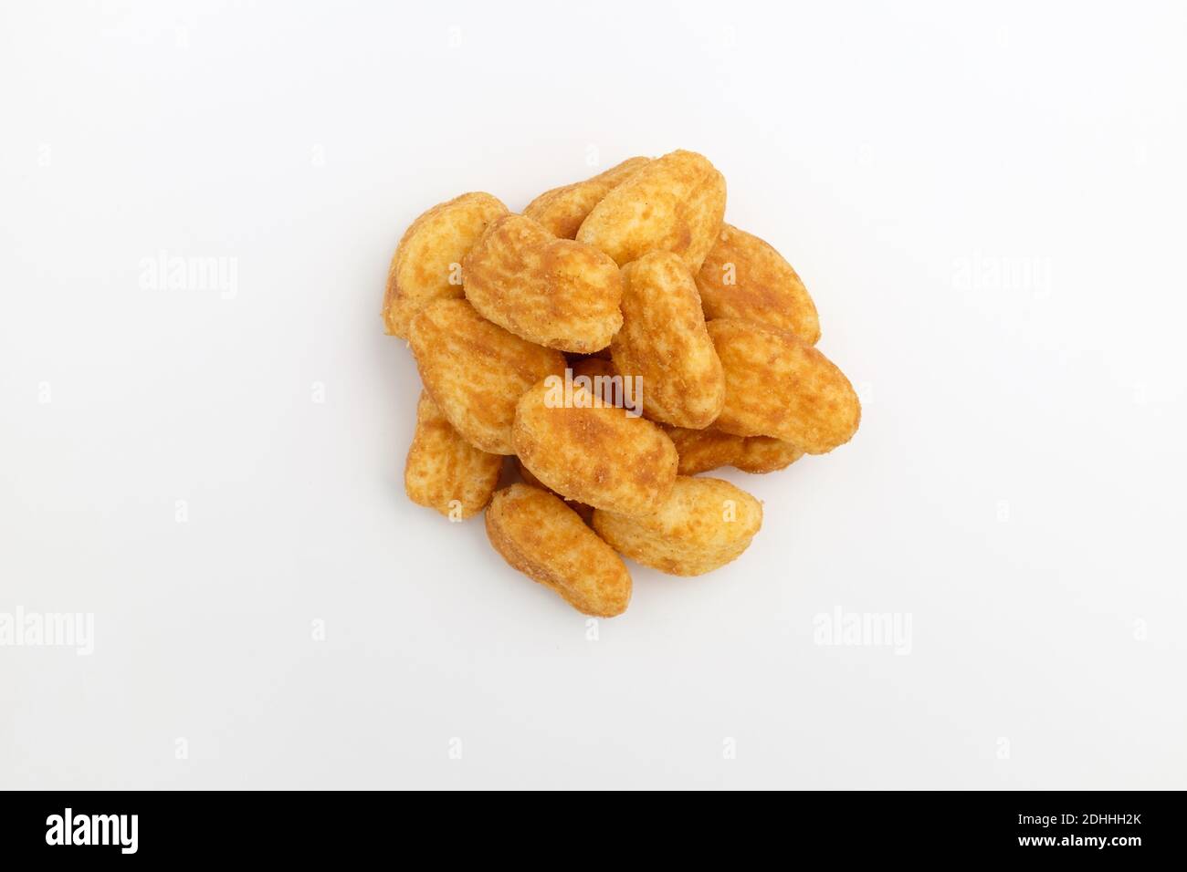 Brown rice cracker on white background Stock Photo - Alamy