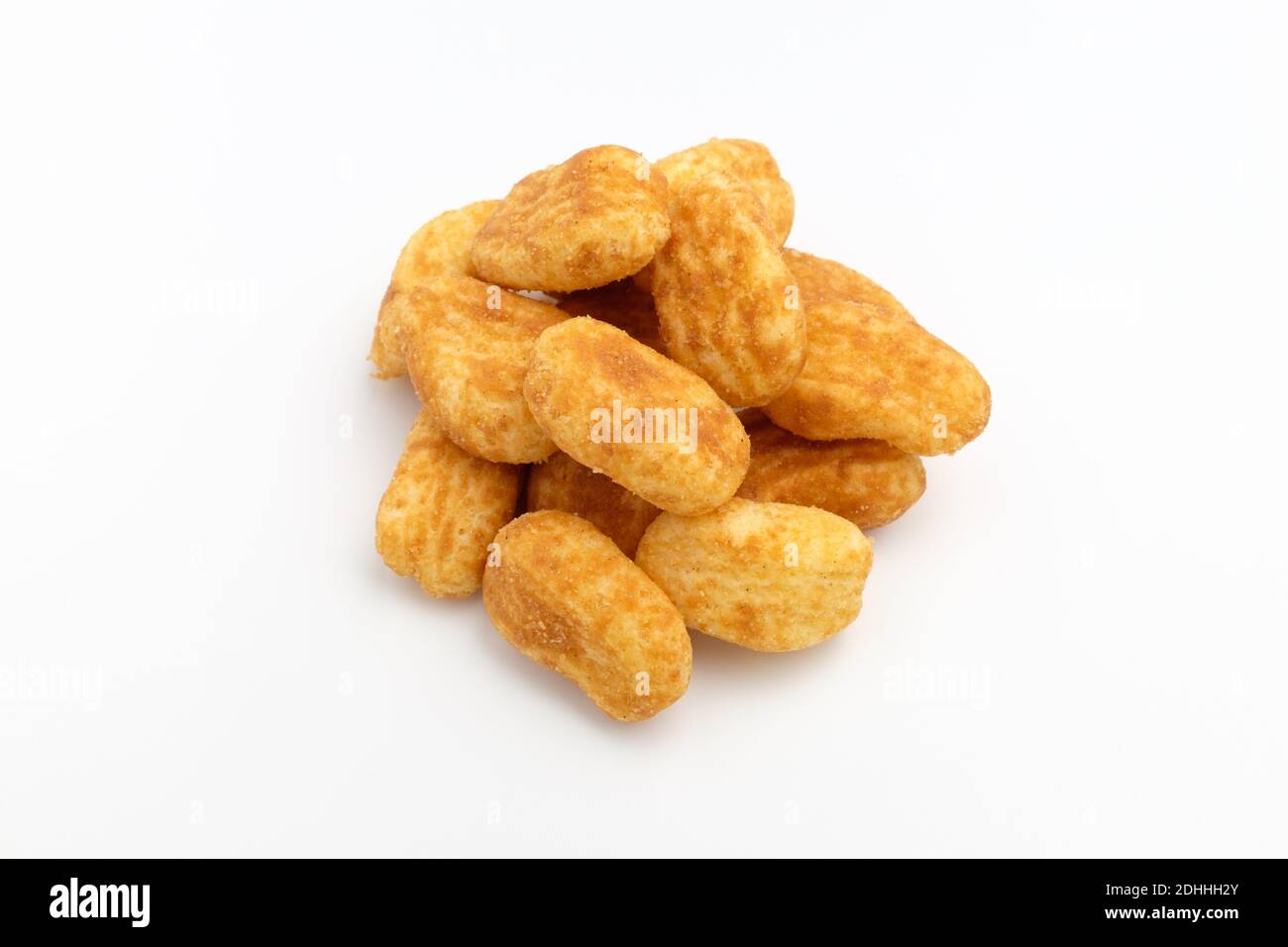 Brown rice cracker on white background Stock Photo - Alamy