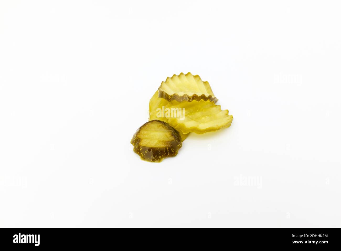Pickle made of cucumbers on a white background Stock Photo - Alamy