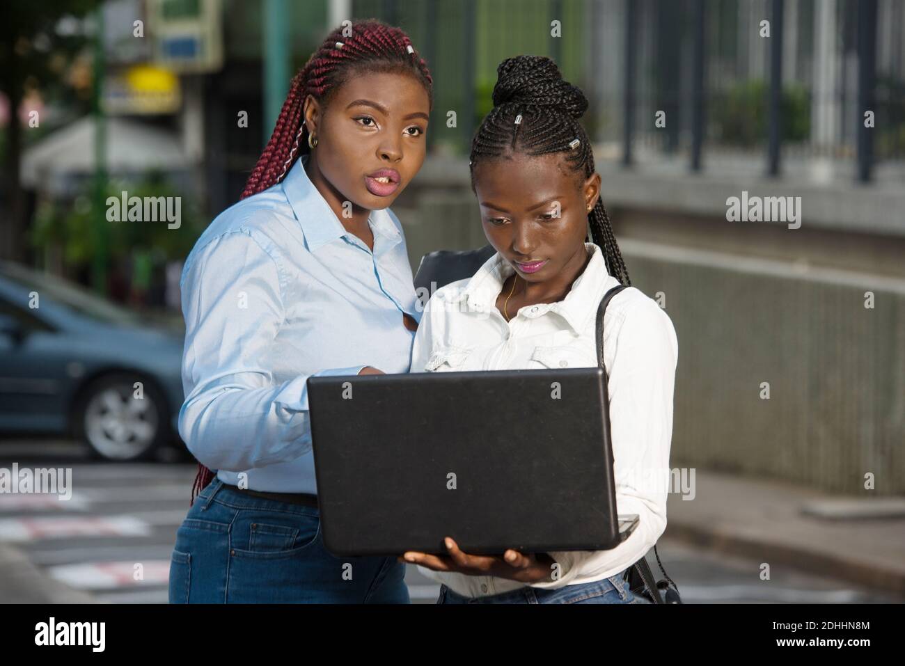 travel, vacation, technology and friendship concept - group of smiling ...