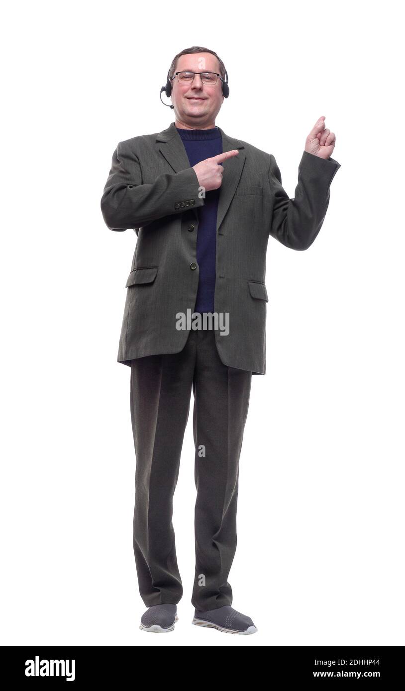 Mature man customer in Cut Out Stock Images & Pictures - Alamy