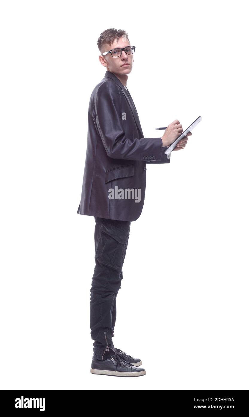Side view student in Cut Out Stock Images & Pictures - Alamy