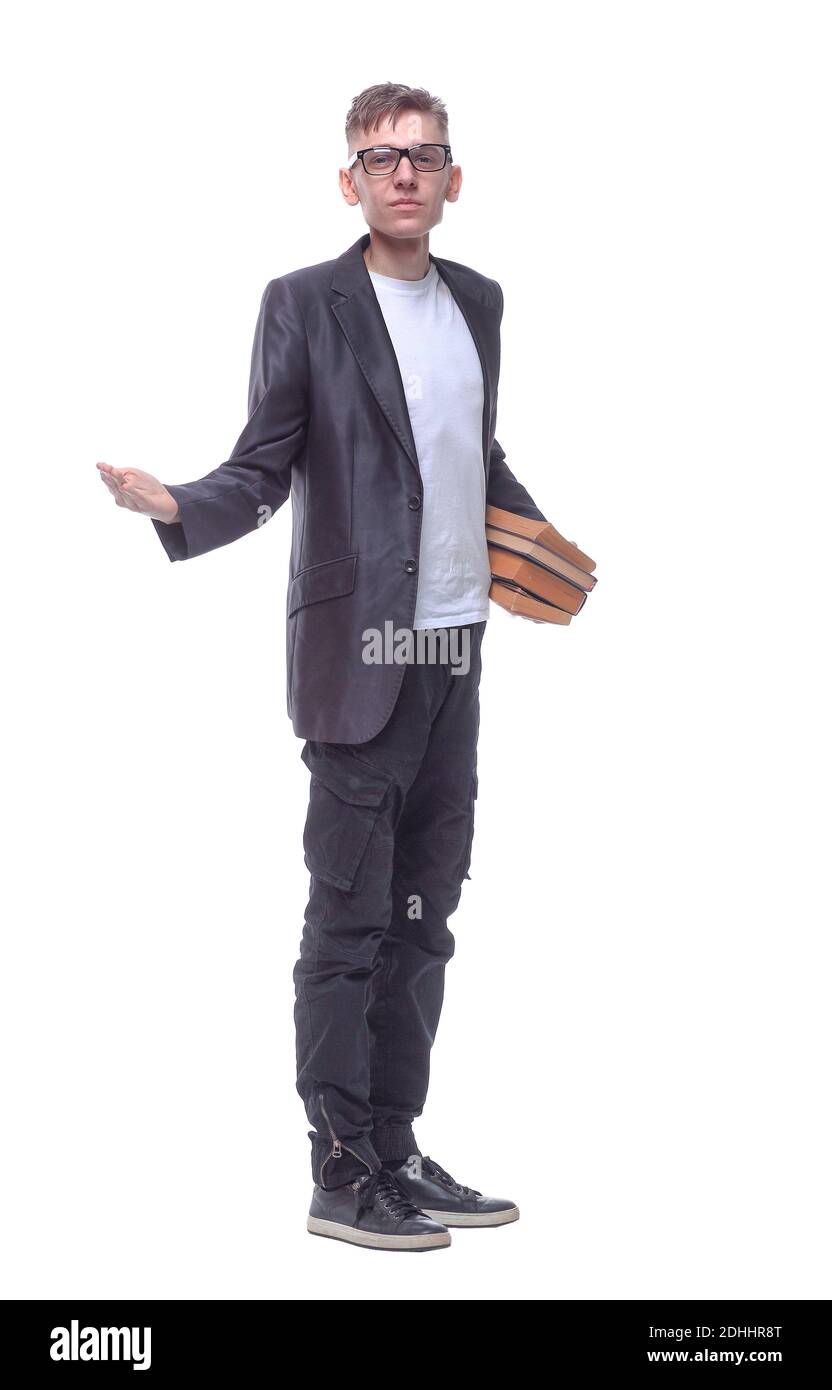 Man looking books in Cut Out Stock Images & Pictures - Alamy