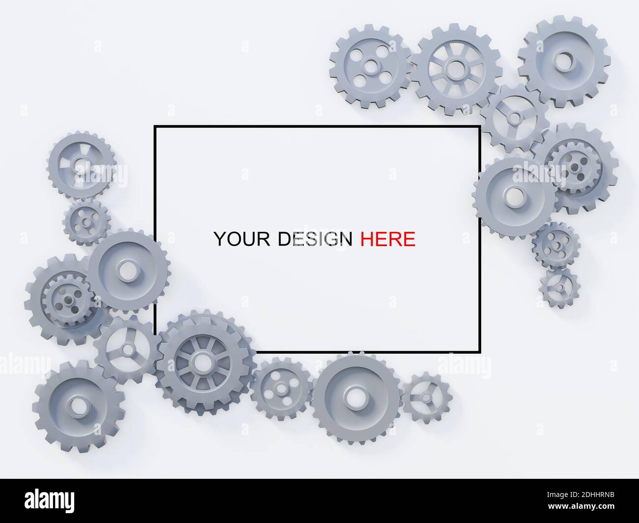 3ds rendering image of gears for mechanical background. Background ...