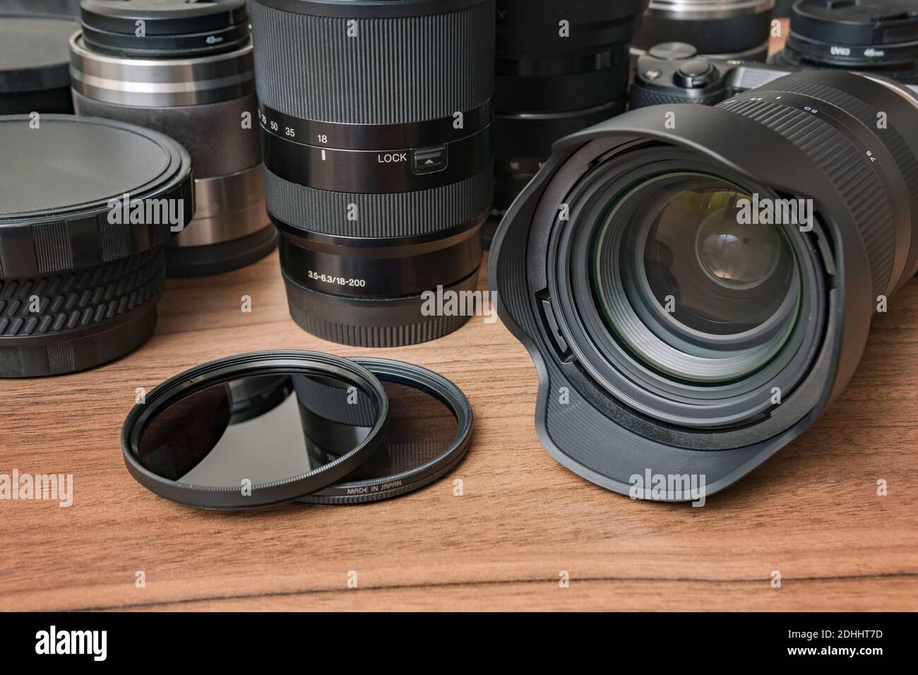 Lens filters collection hi-res stock photography and images - Alamy