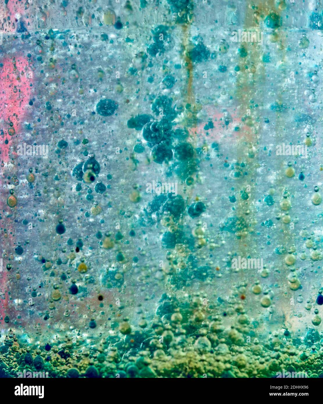 Abstract colourful backgrounds caused by simple chemical reaction Stock ...