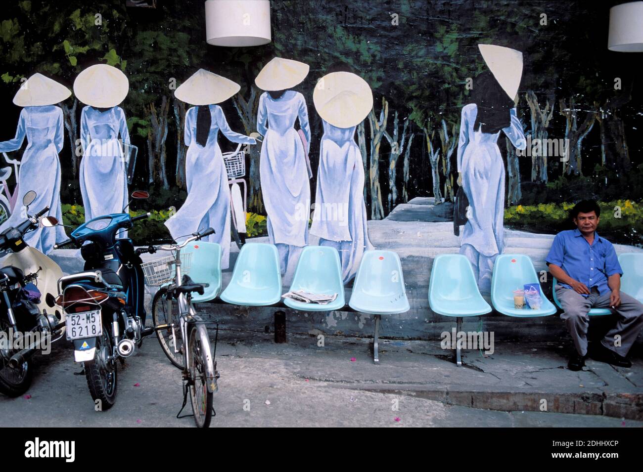 Vietnam. Ho Chi Minh City (Saigon). Painting Stock Photo - Alamy
