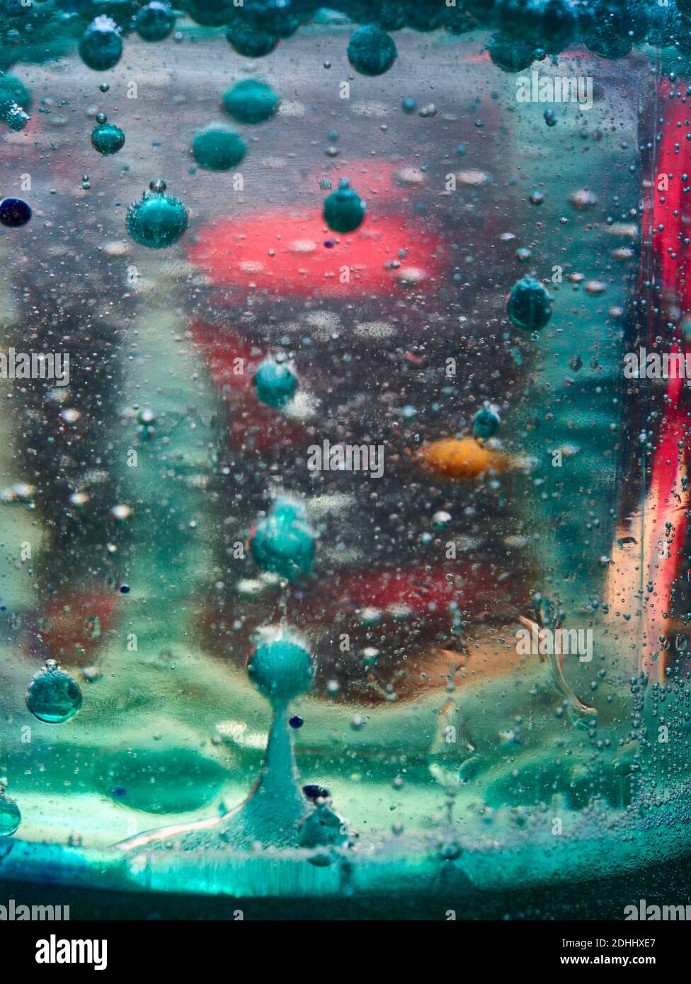 Abstract colourful backgrounds caused by simple chemical reaction Stock ...