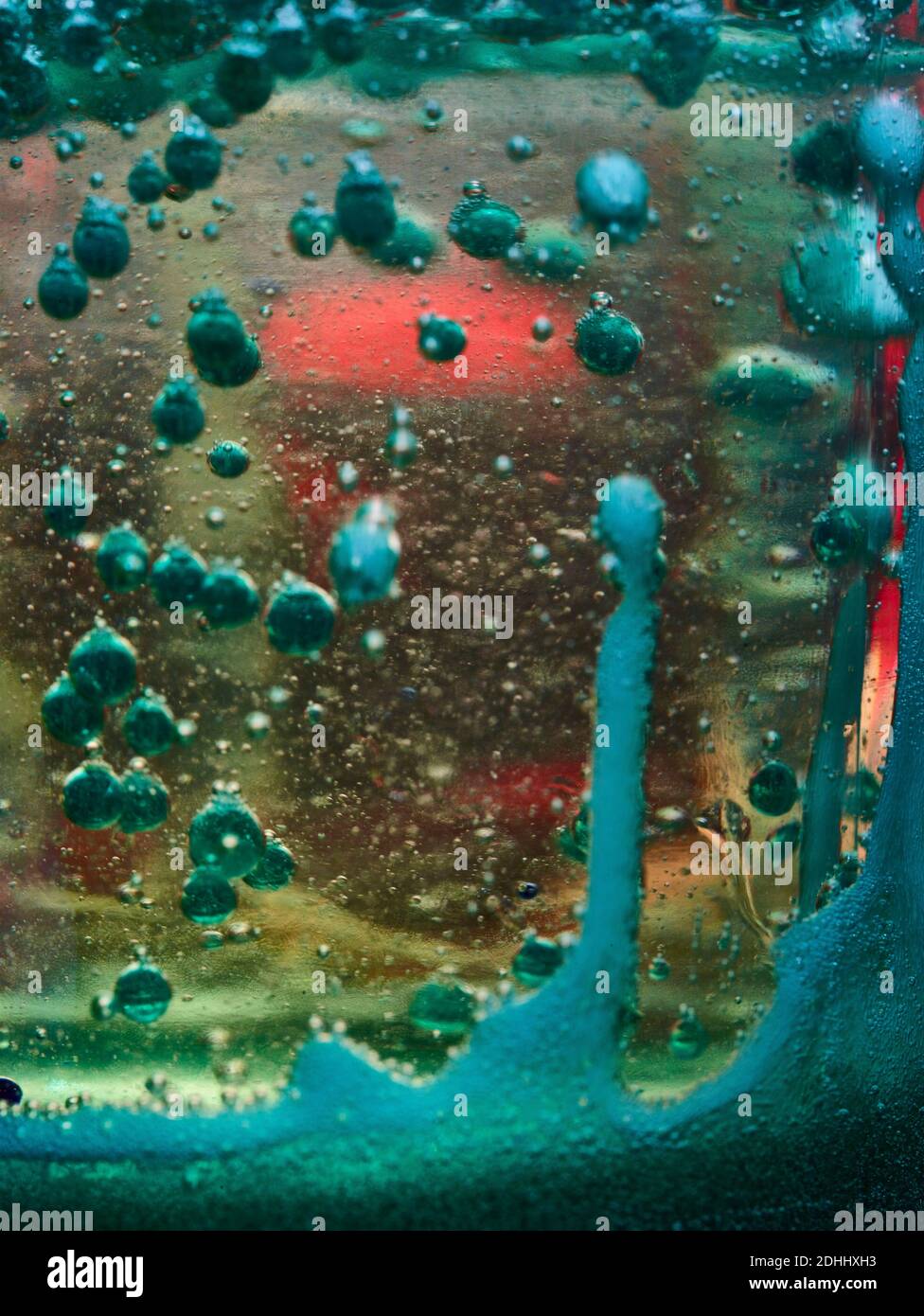 Abstract colourful backgrounds caused by simple chemical reaction Stock ...