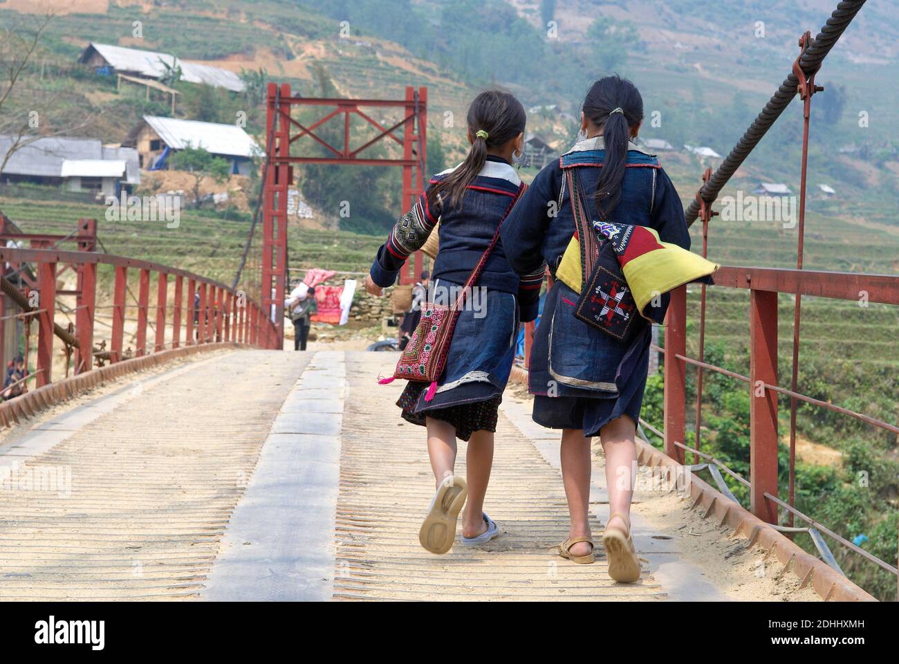 Vietnam. North Vietnam. Sapa area. Black Hmong ethnic group Stock Photo ...