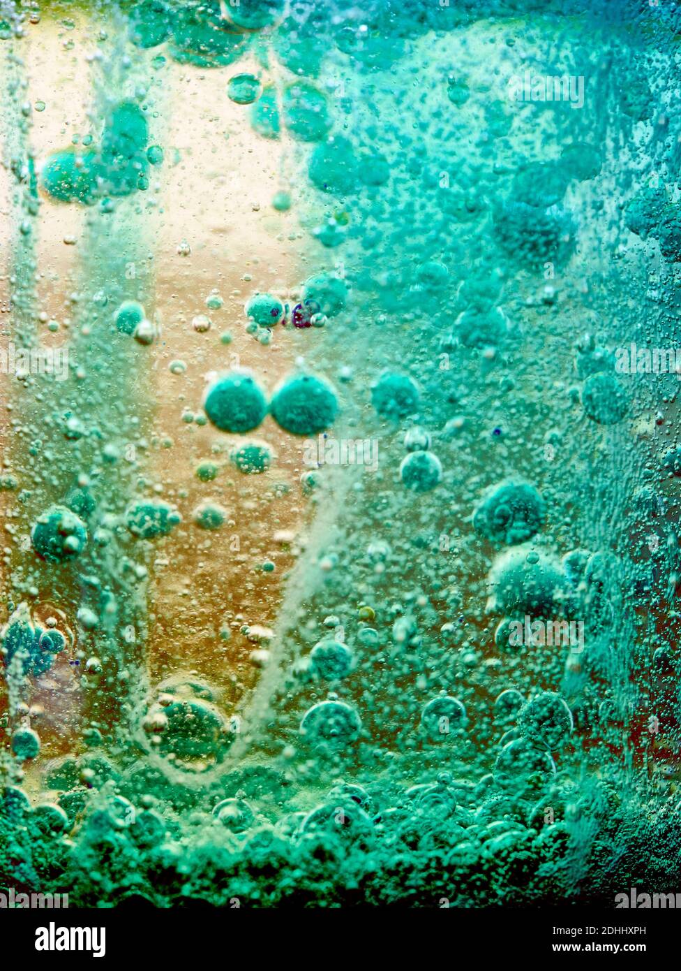 Abstract colourful backgrounds caused by simple chemical reaction Stock ...
