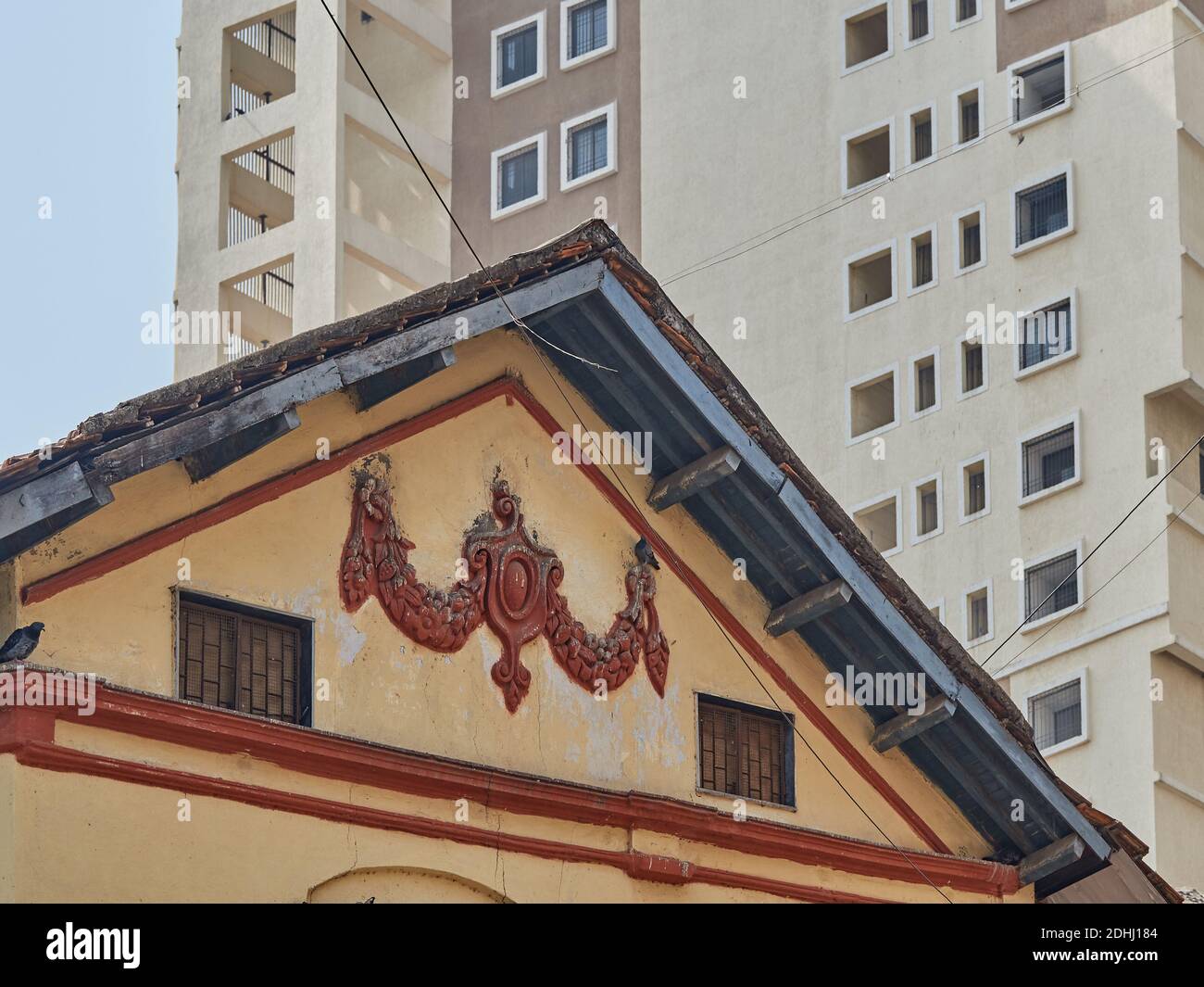 24 Feb 2020 Vintage Old House in front of Newly constructed Multi story ...