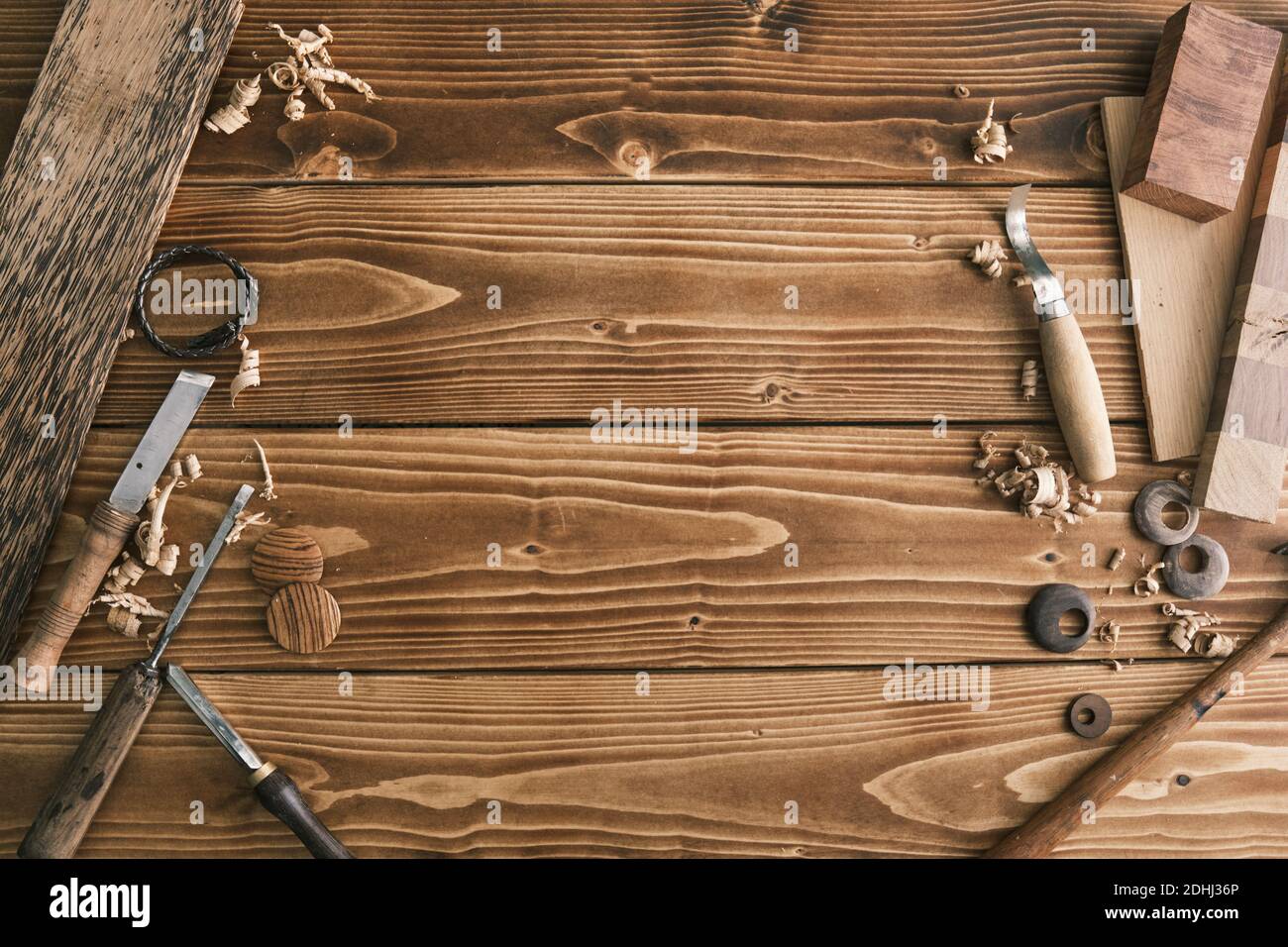 Set of tools for carpentry and hobby. Wood forming tools. Layout Stock ...