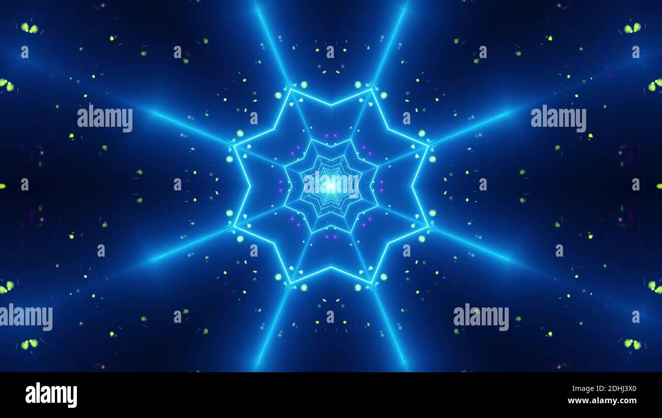 Cool neon wireframe star 3d illustration background wallpaper artwork ...