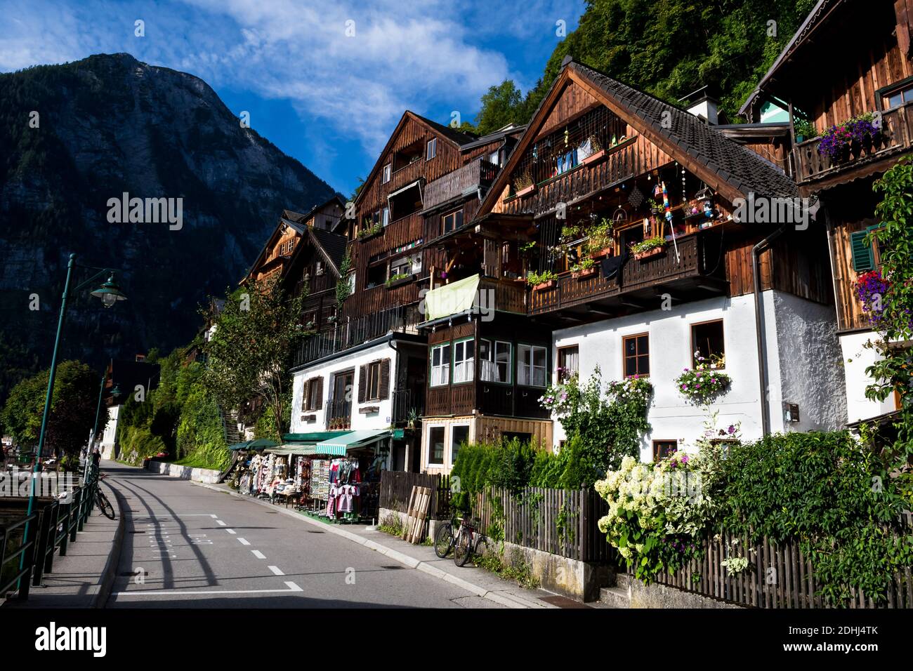 Historic Buildings At Promenade Street Through The Lakeside Town ...