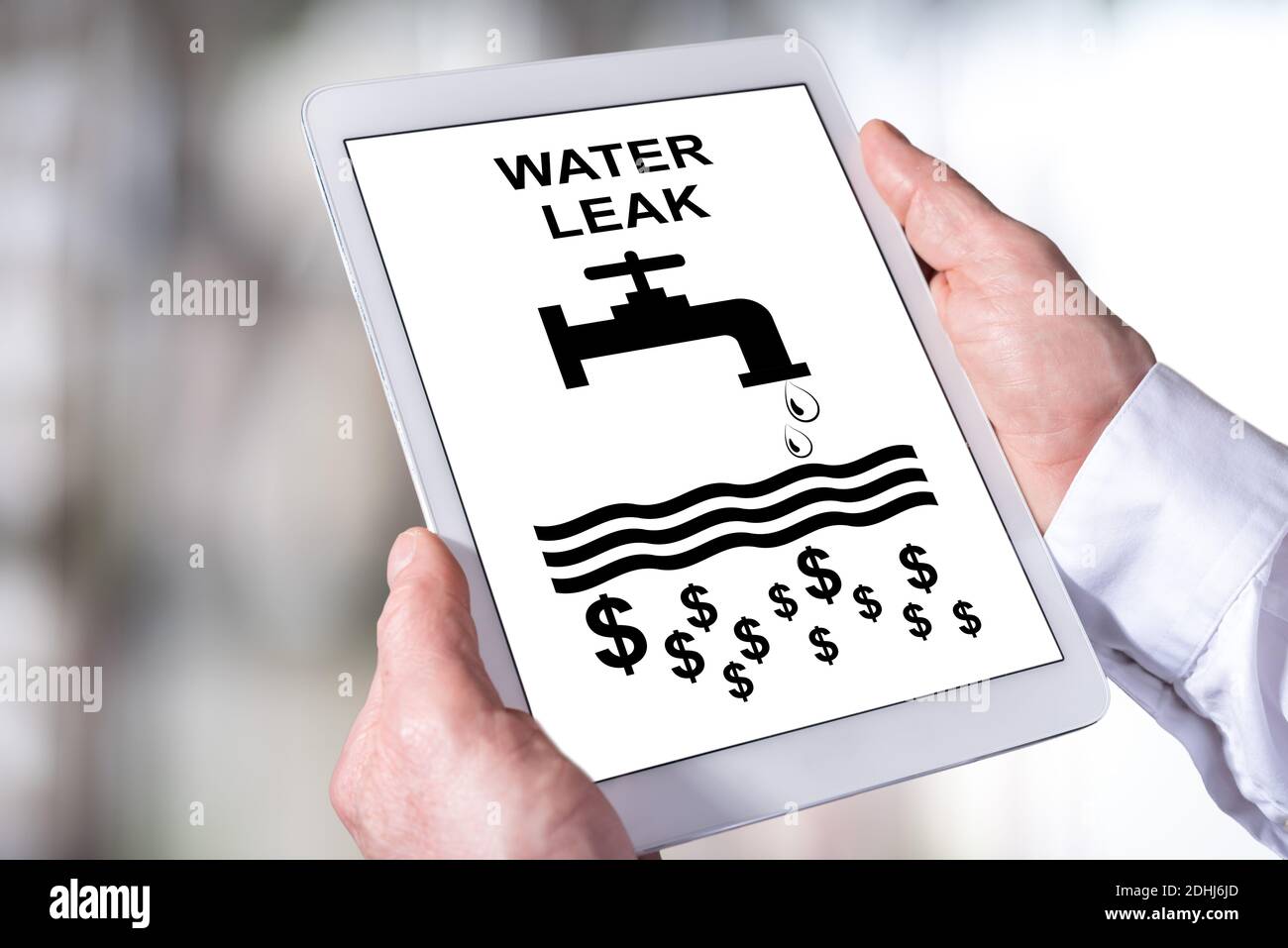 Hand water tap showing concept hi-res stock photography and images - Alamy