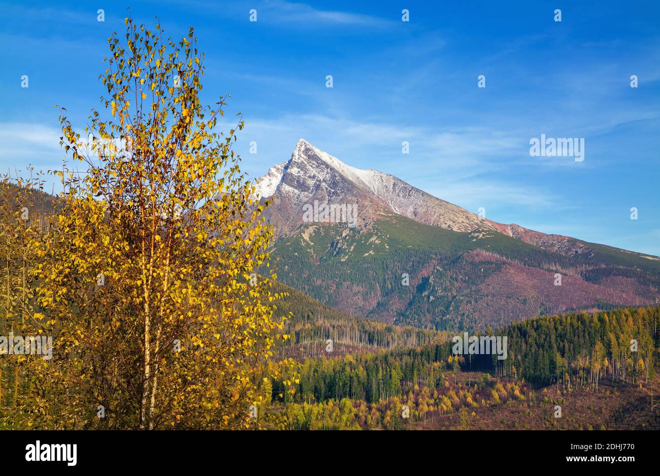 Autumn view on High Tatras mountains national park in Slovakia Stock ...