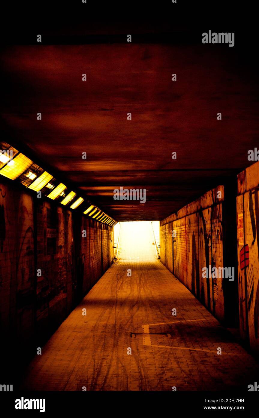 mysterious dark city underpass Stock Photo - Alamy